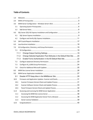 MIIM v4 Installation Guide - Server 2012 | PDF