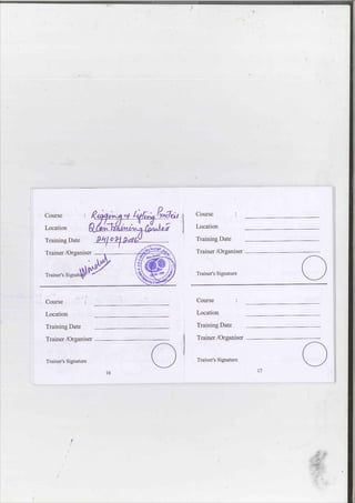 Training Passport | PDF