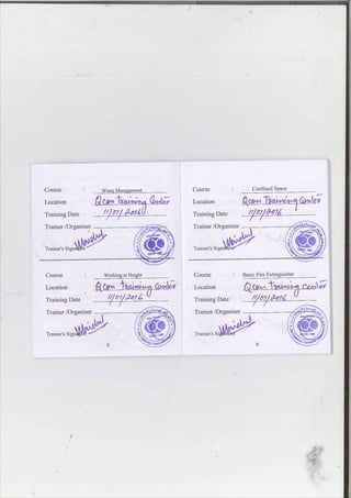 Training Passport | PDF