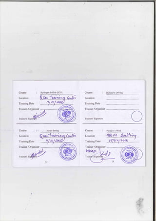 Training Passport | PDF