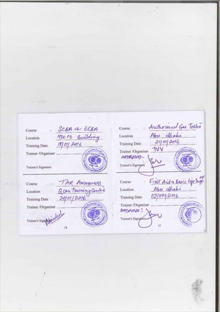 Training Passport | PDF