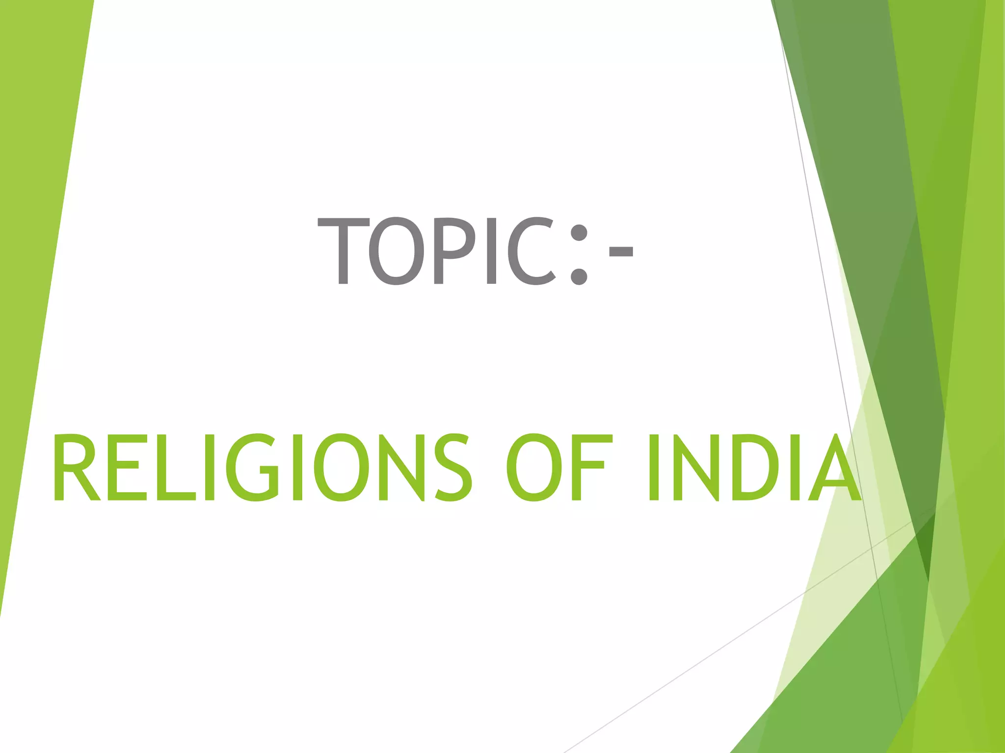 Religions of India 1 | PPT