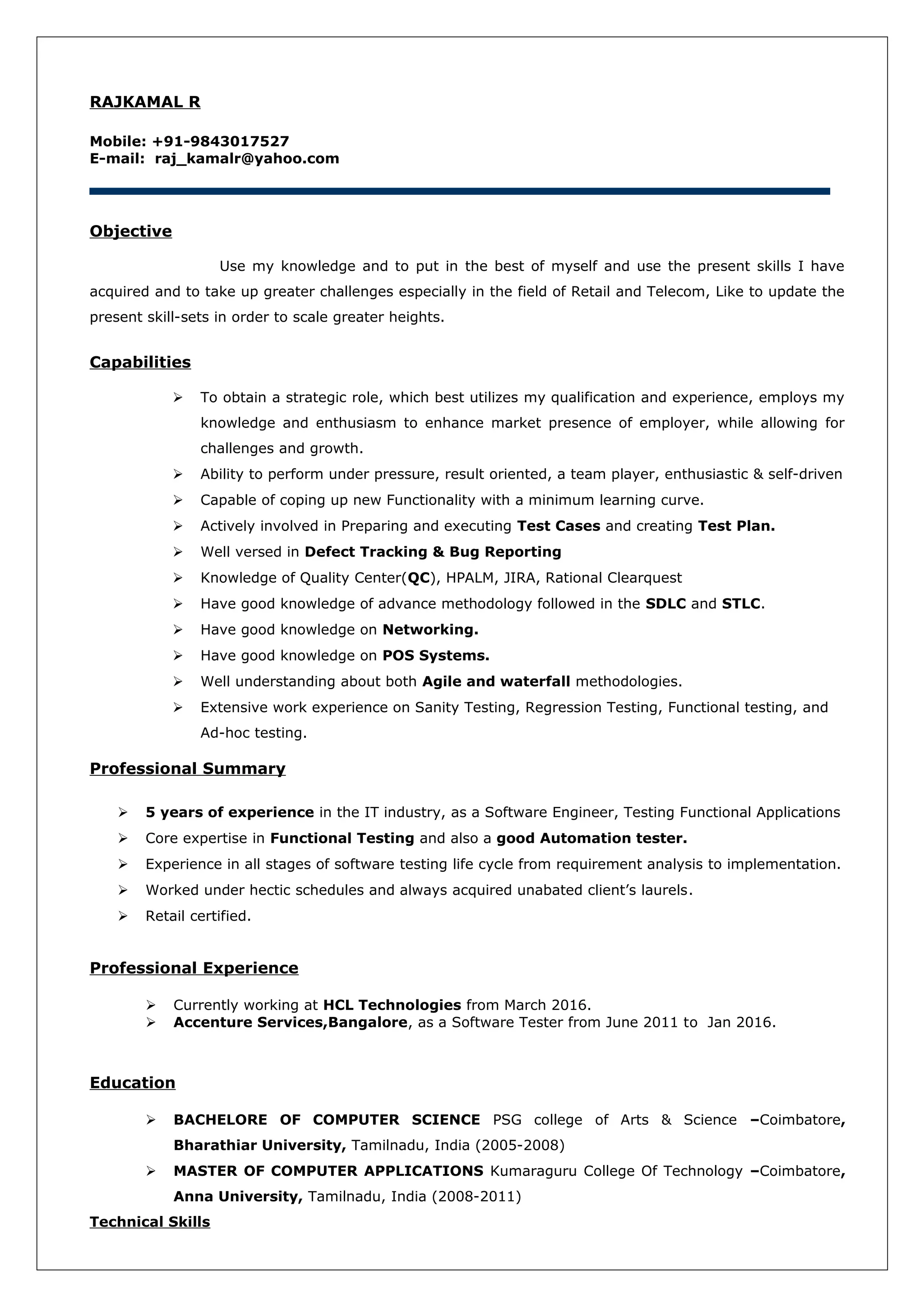 Rajkamal_Resume | DOC