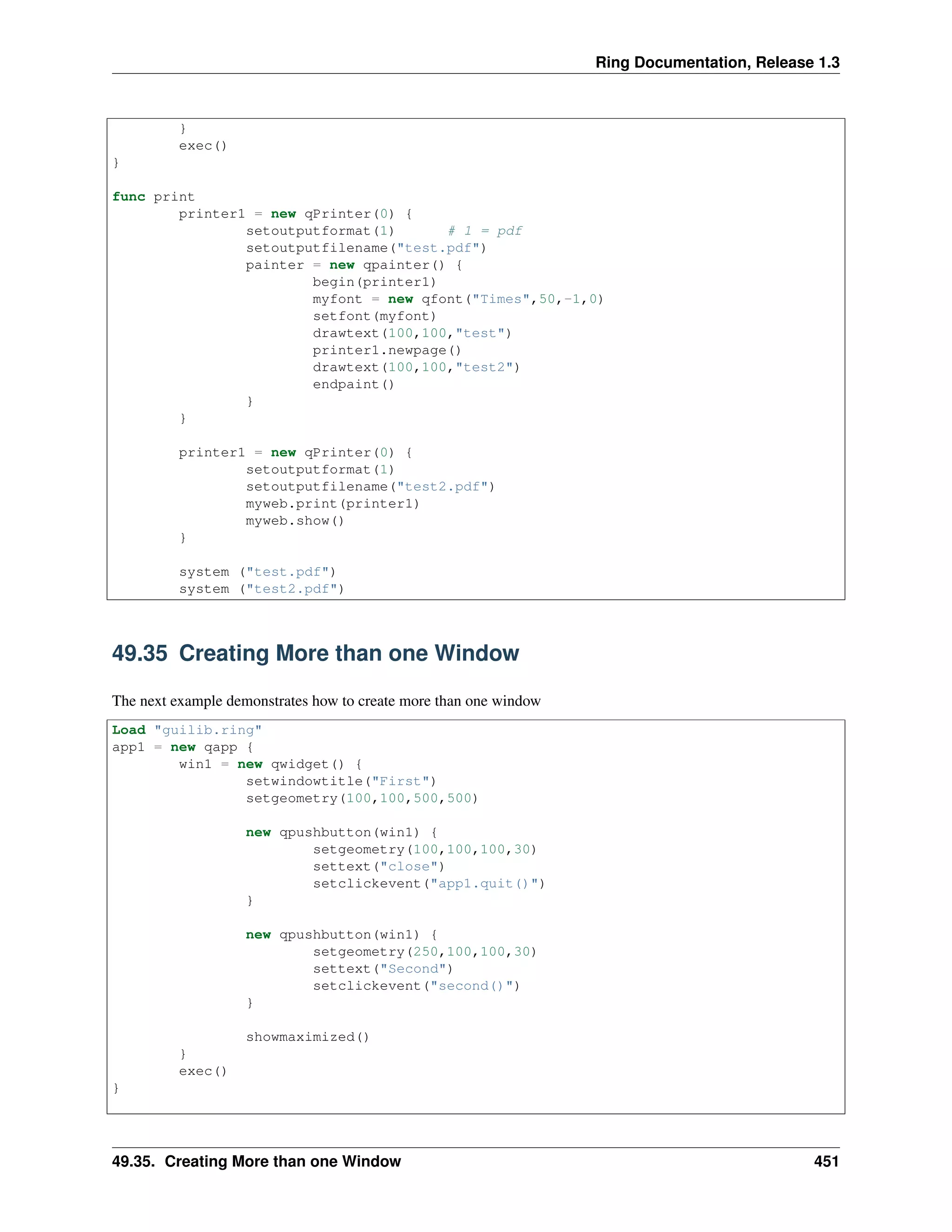 The Ring programming language version 1.3 book - Part 48 of 88 | PDF