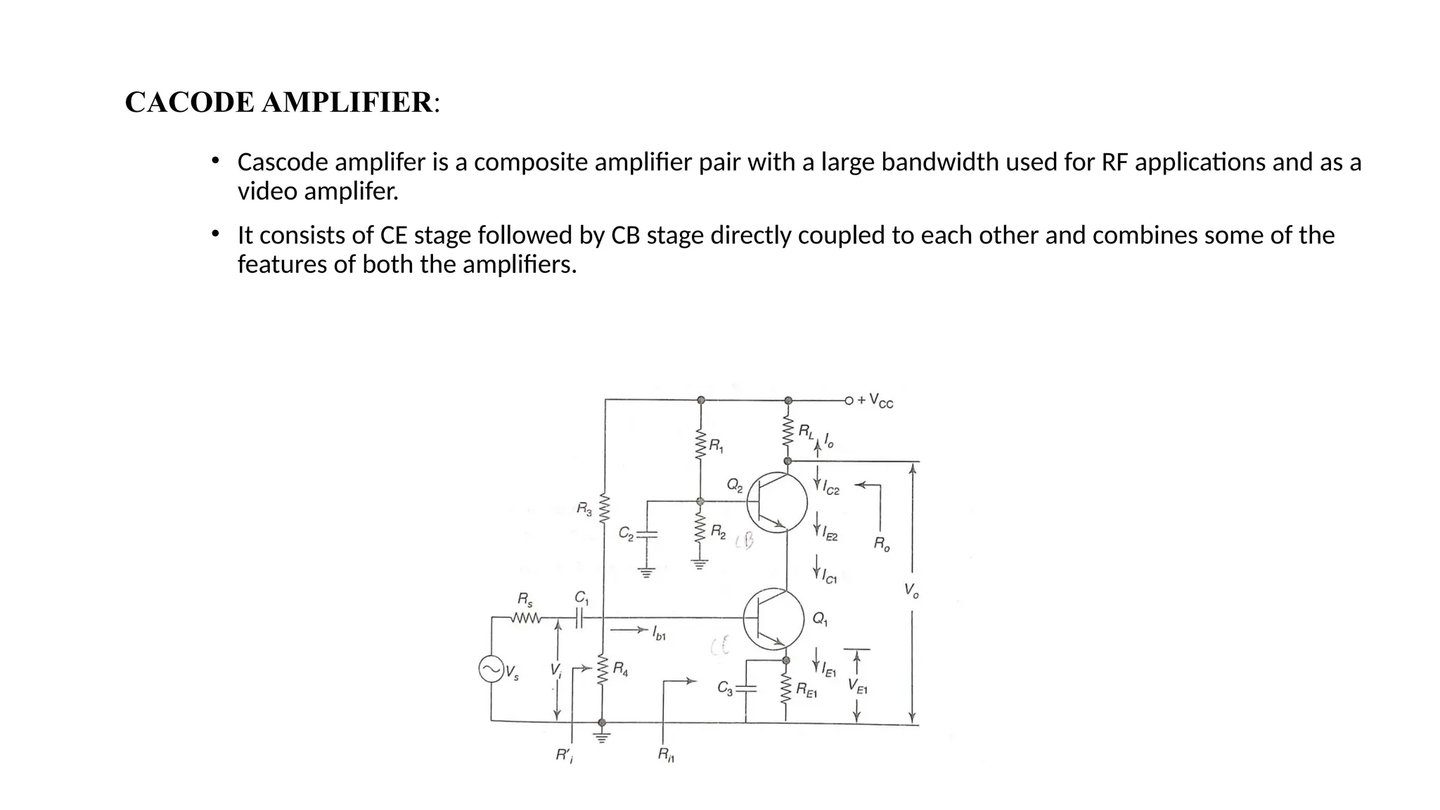 472-Cascode amplifier.pptx multi stage amplifier | PPTX