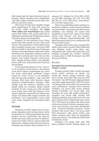 PENERAPAN KONSEP TRILOGY + 1 LEARNER DALAM MENCIPTAKAN PENDIDIKAN HUMANIS MELALUI PENINGKATAN ...