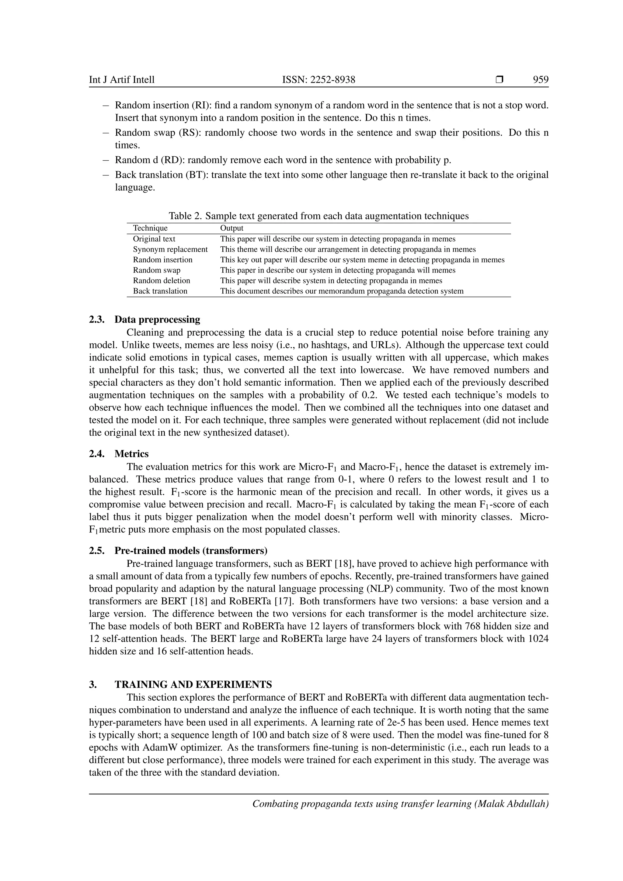 Combating propaganda texts using transfer learning | PDF