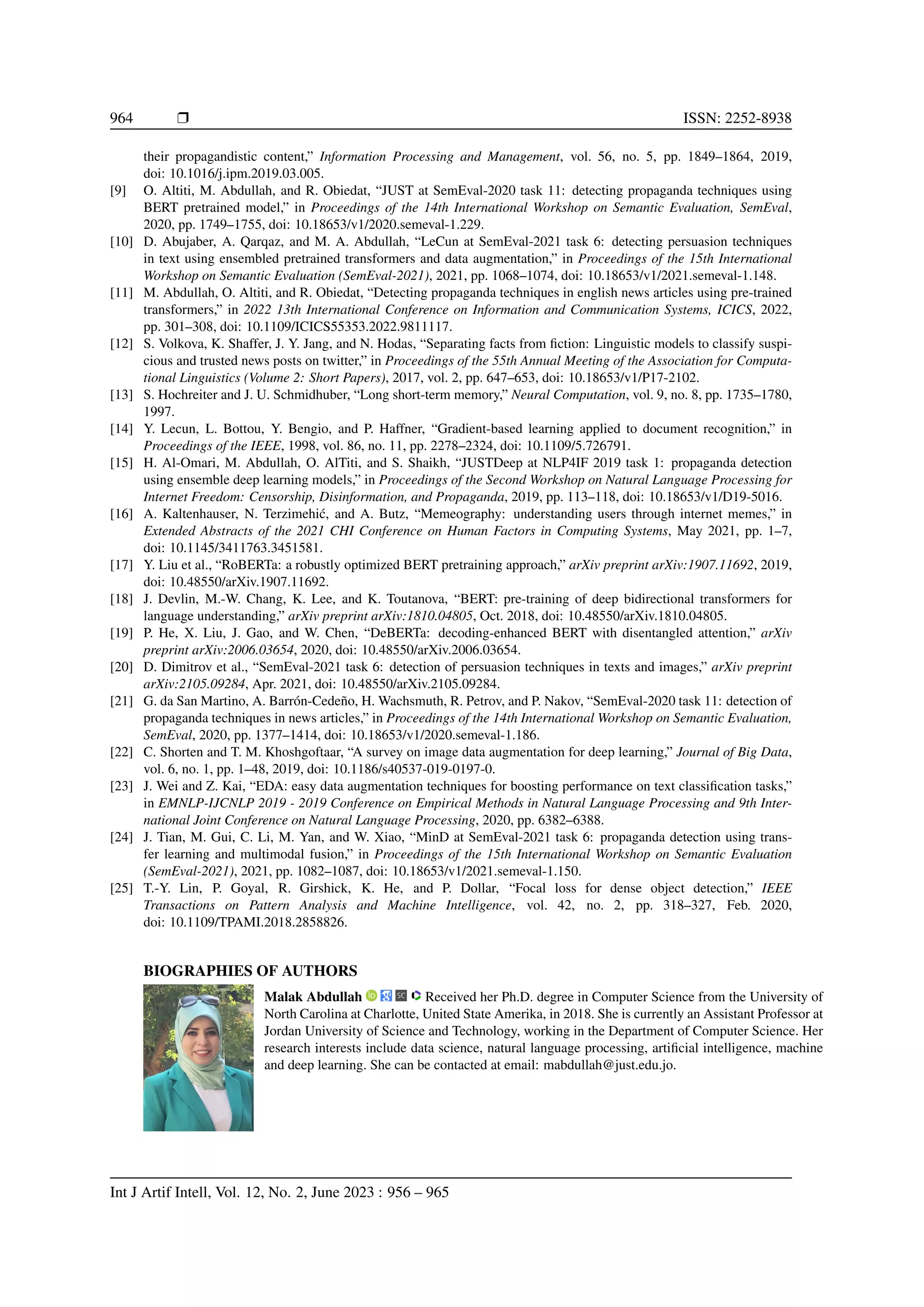 Combating propaganda texts using transfer learning | PDF