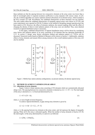 Wideband characteristics of density tapered array antennas | PDF