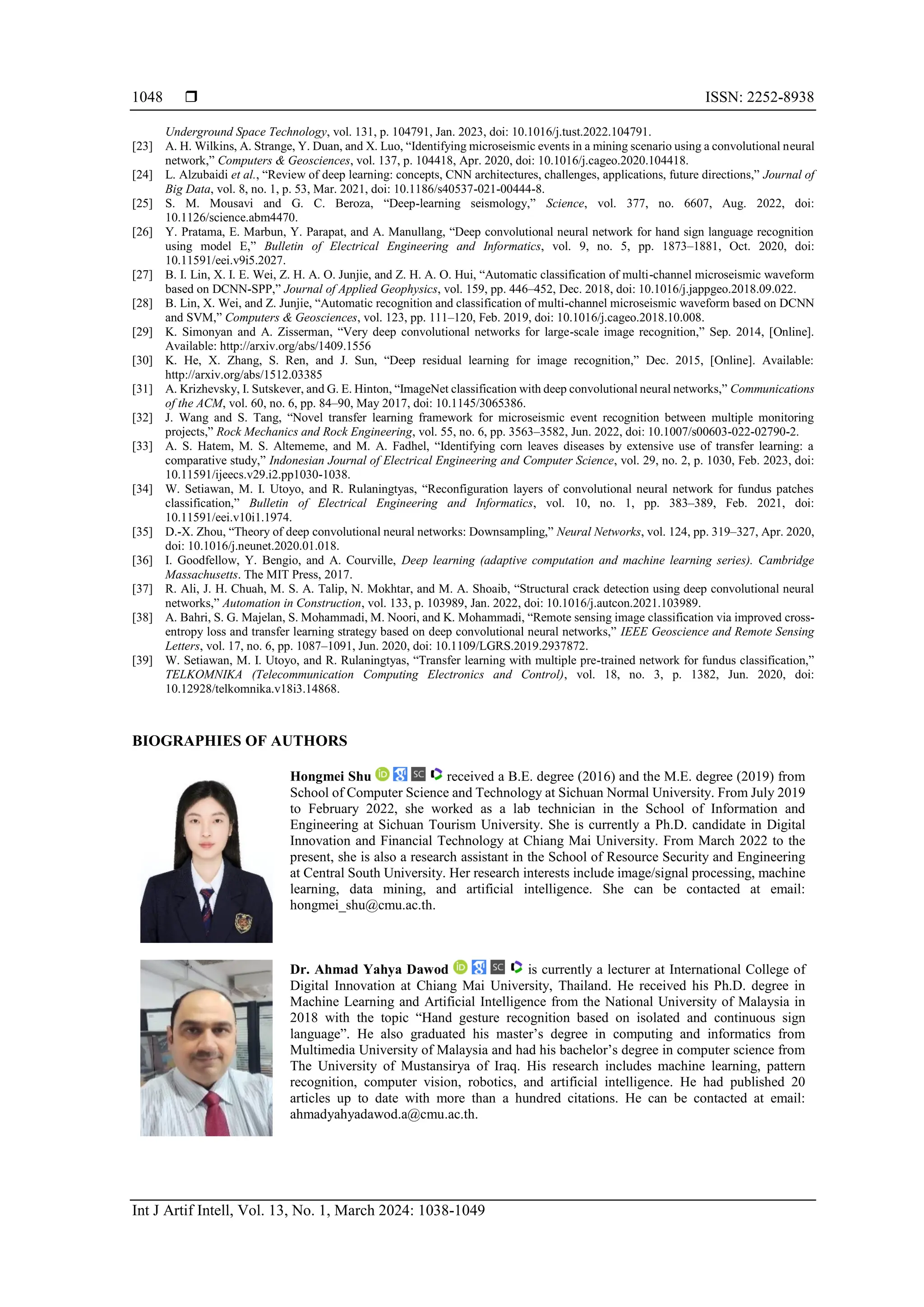 Multi-channel microseismic signals classification with convolutional ...