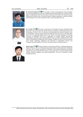 Multi-channel microseismic signals classification with convolutional neural networks | PDF