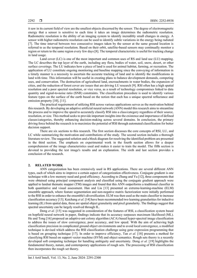 Hybrid adaptive neural network for remote sensing image classification | PDF