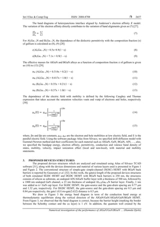 Numerical investigation of the performance of AlGaN/GaN/BGaN double-gate double-channel high ...