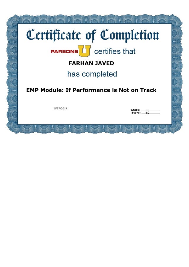 EMP MODULE IF PERFORMANCE IS NOT ON TRACK | PDF