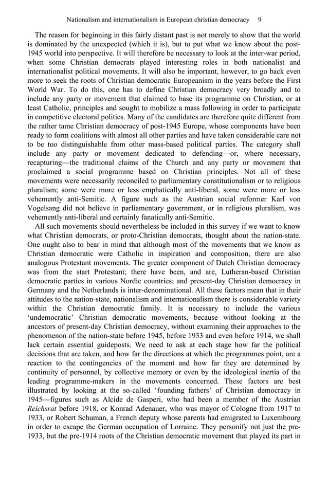 Christian Democracy in Europe since 1945 Michael Gehler | PDF