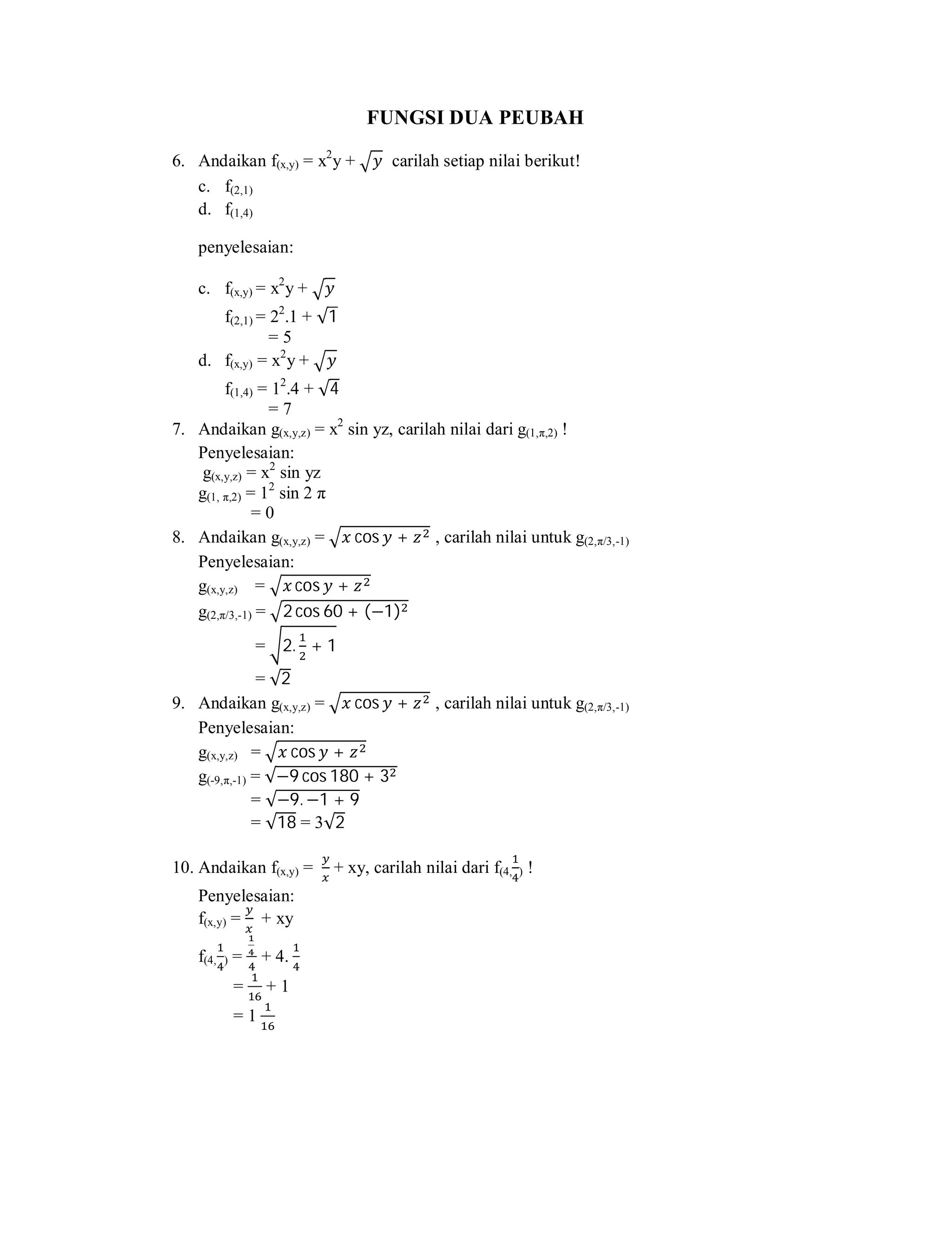 Contoh-soal-kalkulus-iii | PDF