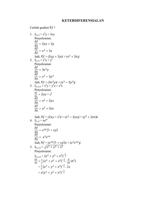 Contoh-soal-kalkulus-iii | PDF
