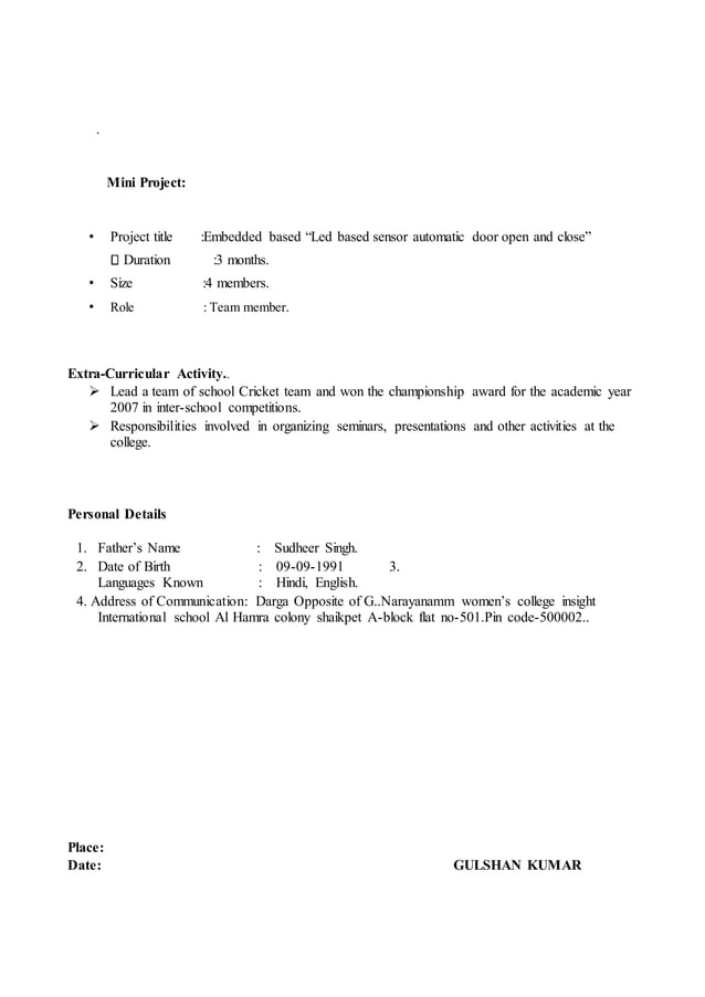 Gulshan-resume8888 | DOCX