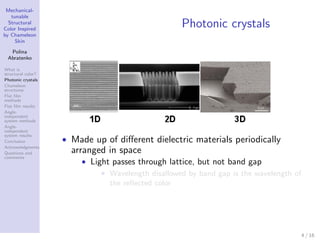 Presentation - Mechanical-tunable Structural Color Inspired by Chameleon Skin | PPT | Free Download