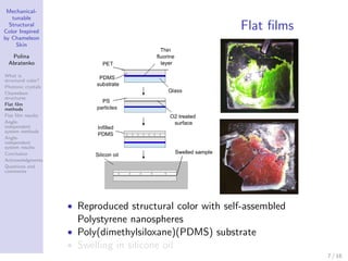 Presentation - Mechanical-tunable Structural Color Inspired by Chameleon Skin | PPT | Free Download