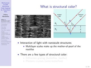 Presentation - Mechanical-tunable Structural Color Inspired by ...