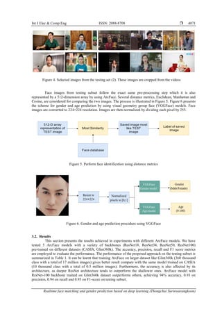 Realtime face matching and gender prediction based on deep learning | PDF