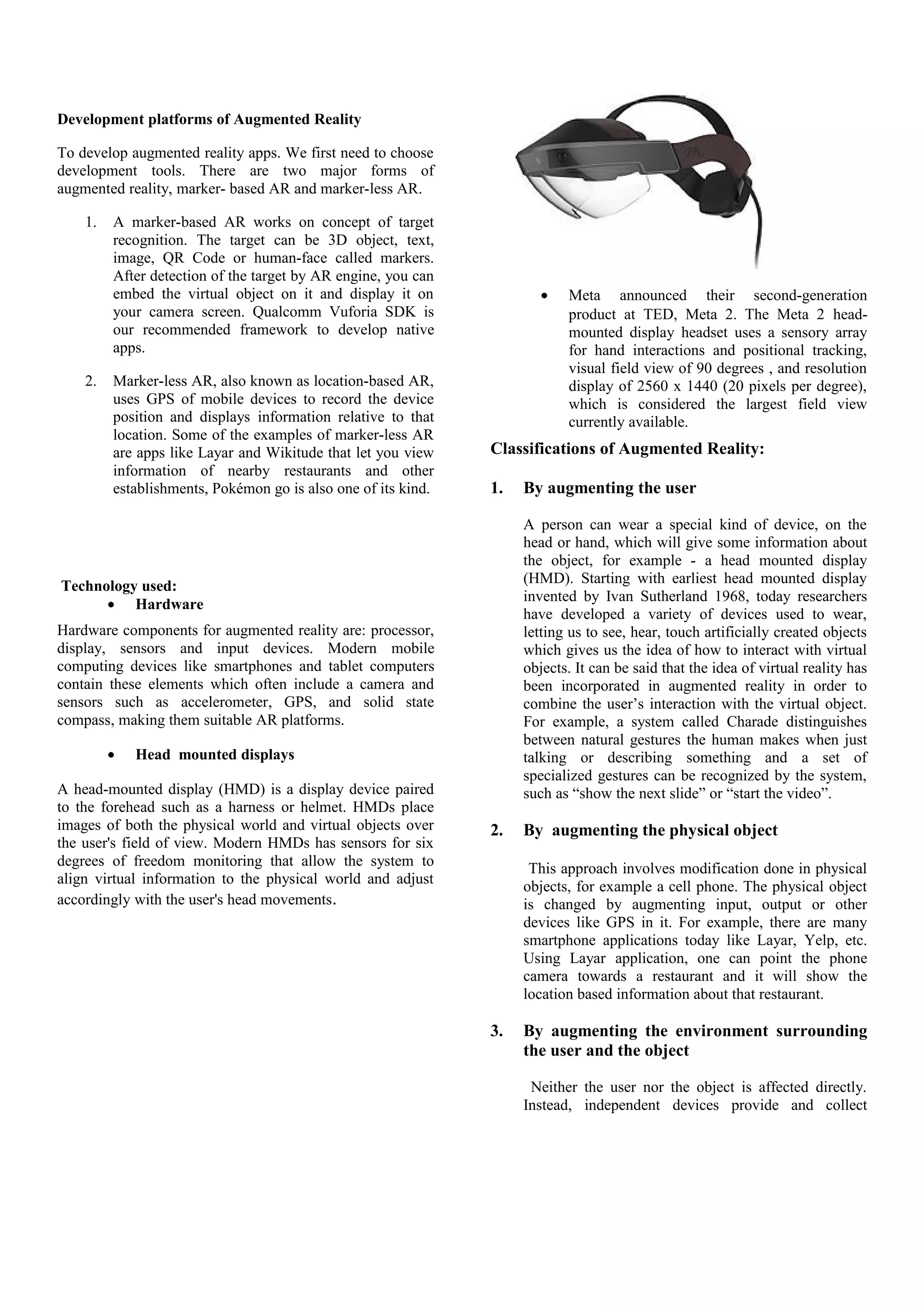 augmented reality paper presentation | DOC