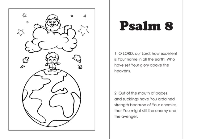 Coloring pages- Psalm 8 | PPT