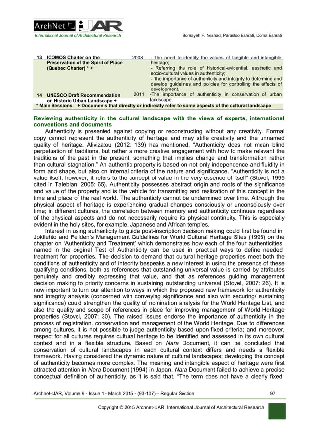 A definition of authenticity concept in conservation of cultural ...