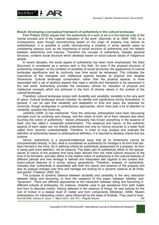 A definition of authenticity concept in conservation of cultural ...