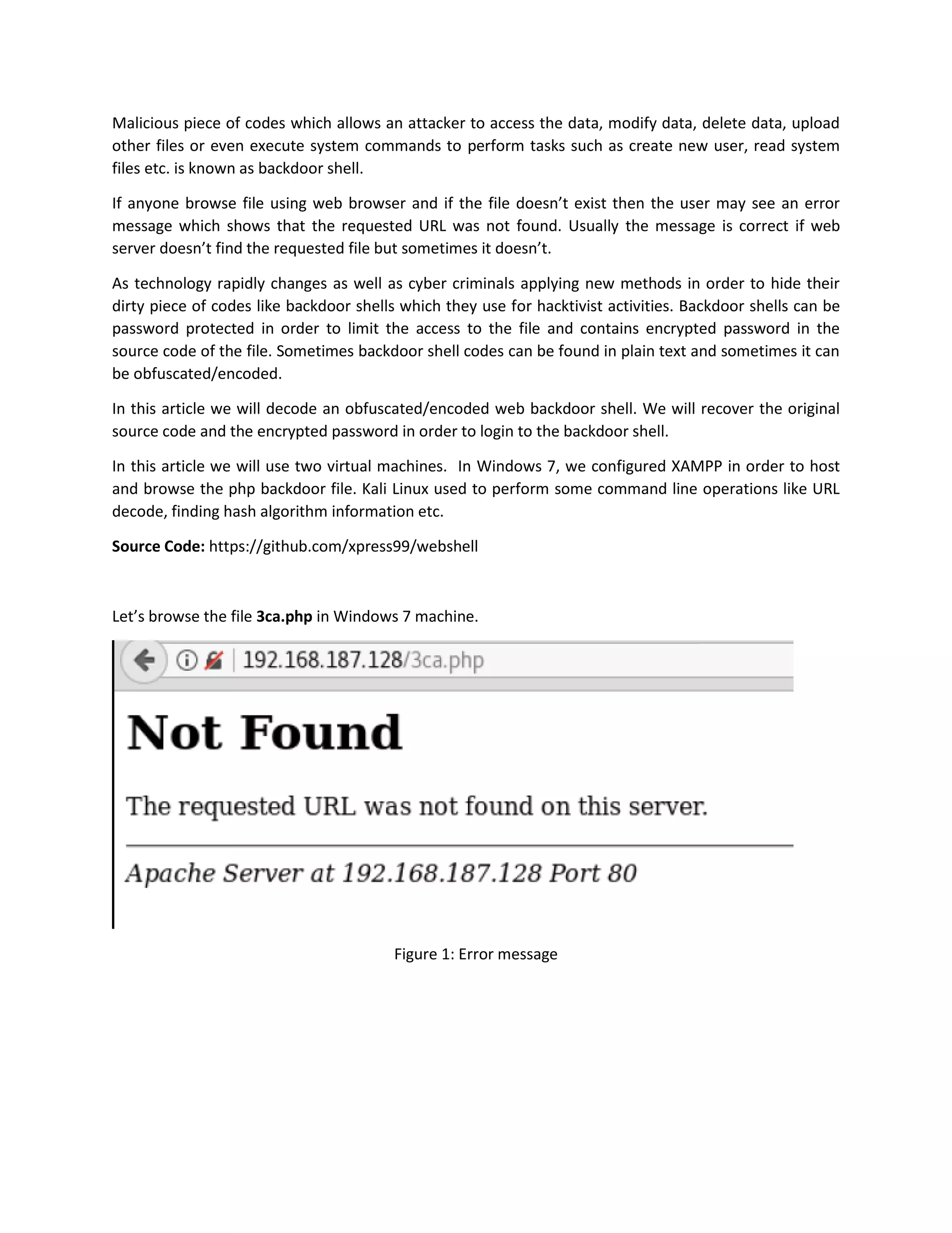 47300 php-web-backdoor-decode | PDF