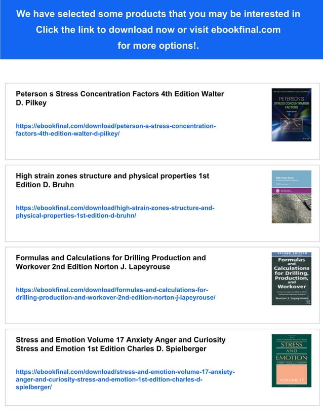 Formulas for Stress Strain and Structural Matrices 2nd Edition Walter D. Pilkey | PDF