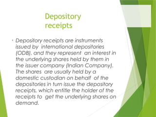 American vs Global Depository Receiptsss | PPTX