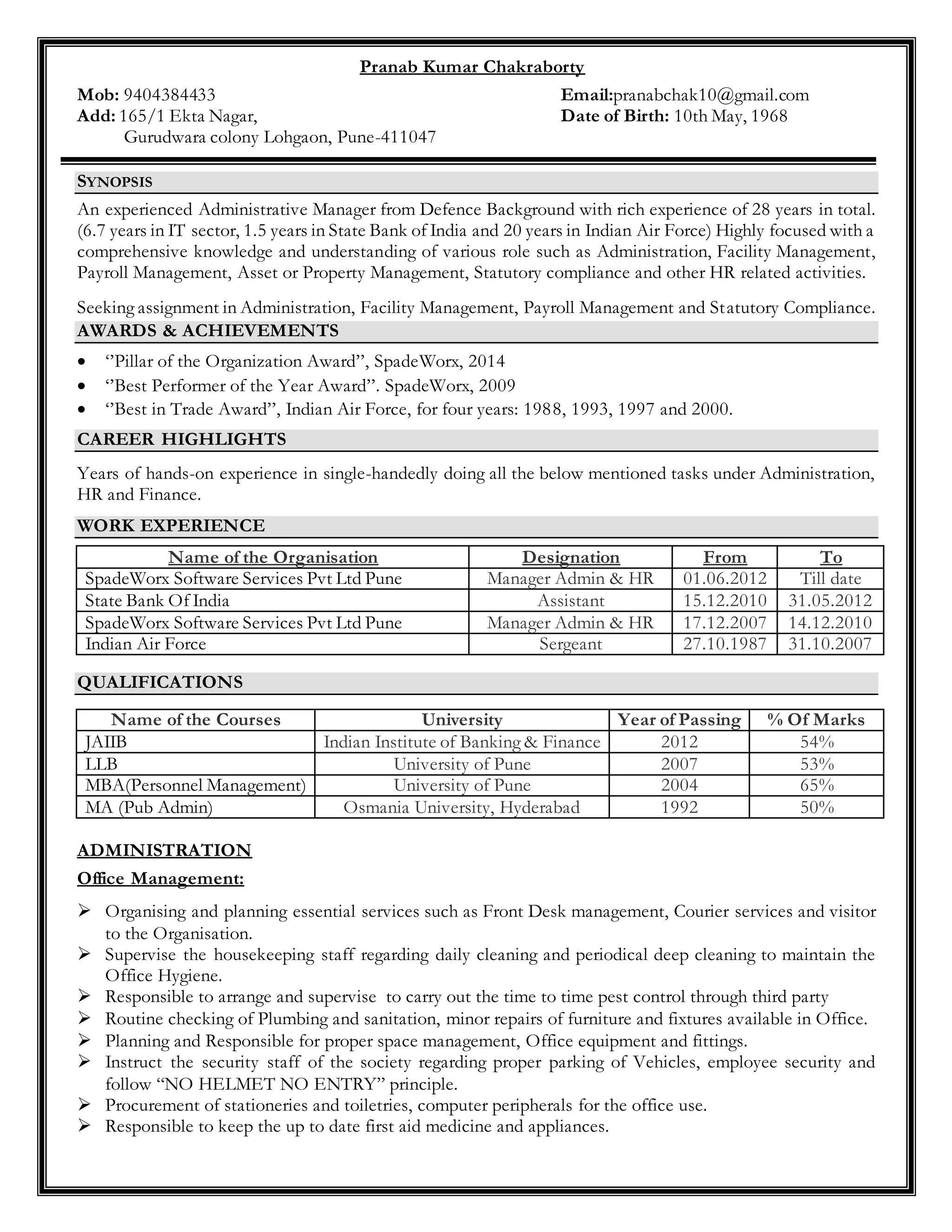 Resume_Pranab_0702 | DOCX