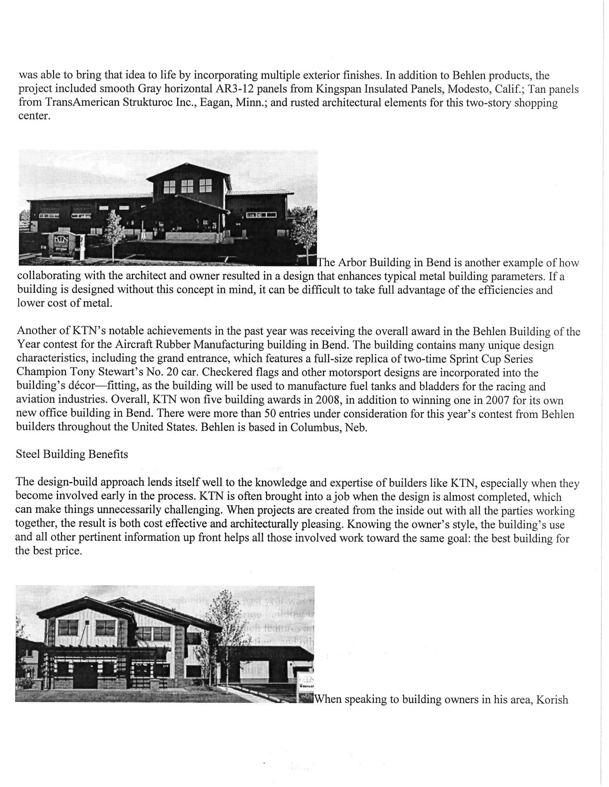 Metal Building Architecture article | PDF