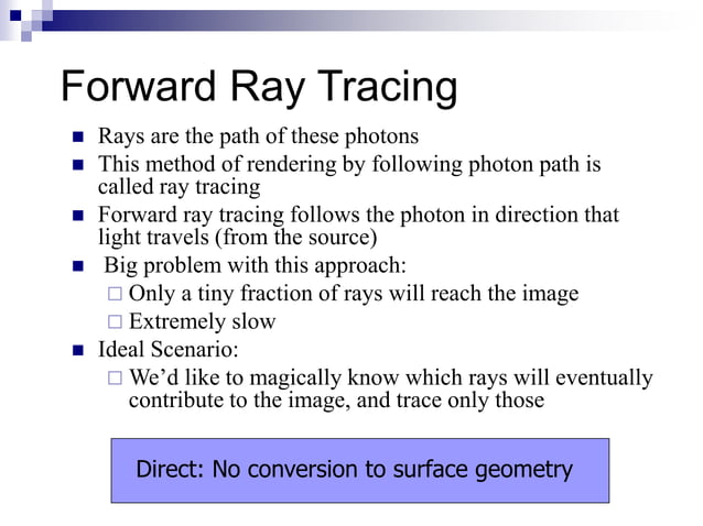 Direct Volume Rendering (DVR): Ray-casting | PPT