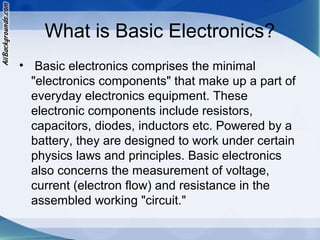 basic electronics | PPT | Computer Networking | Computing