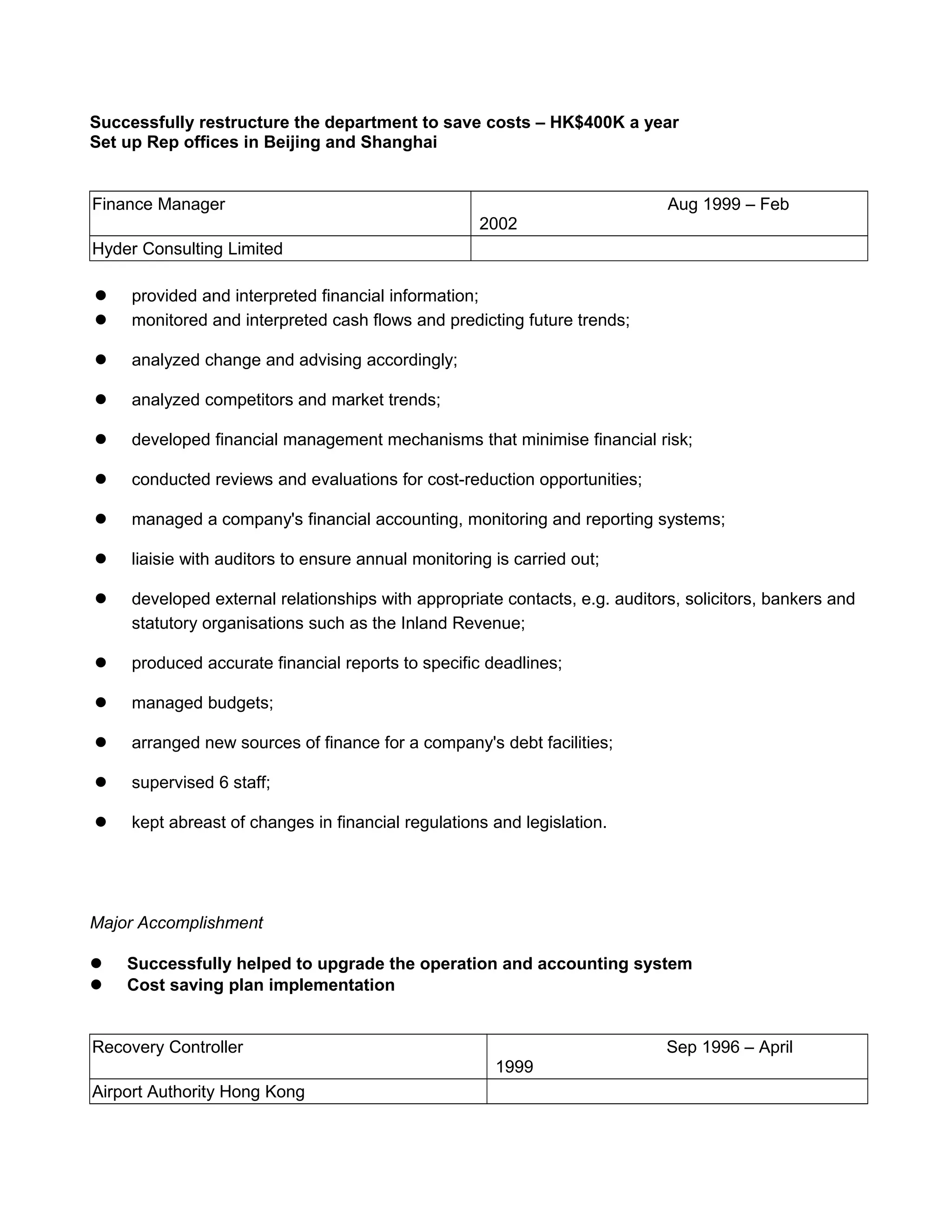 CV Andy Yung (1) | PDF