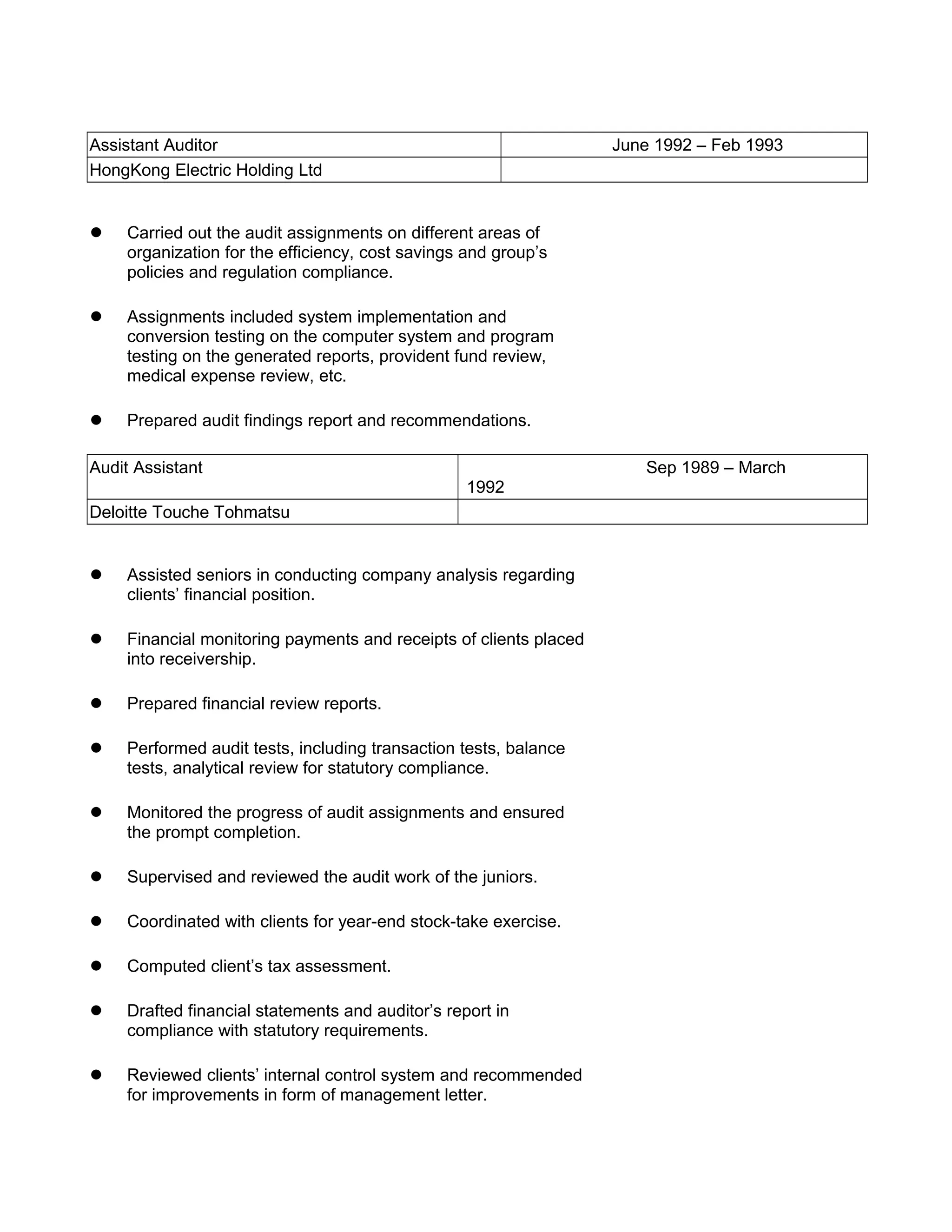 CV Andy Yung (1) | PDF