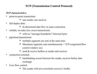 presentation on 474-TCP-UDP-Supplement,They are the types of transport ...