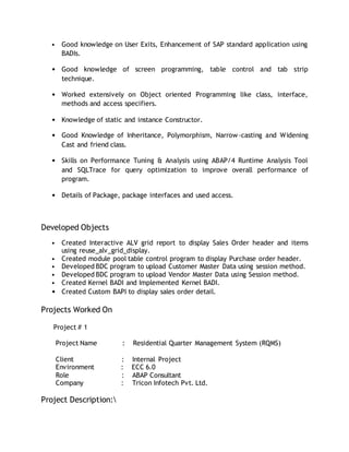 Nishant Resume 1 year | PDF
