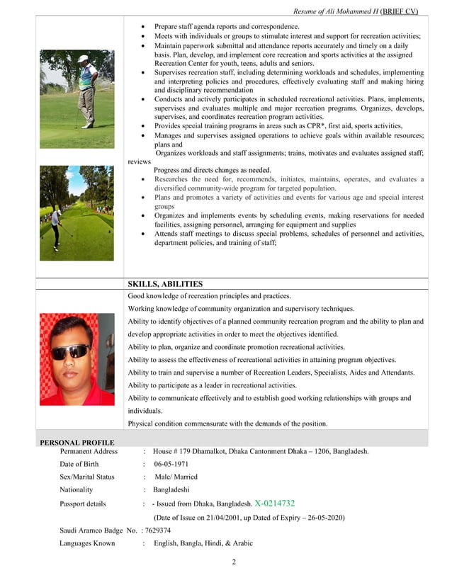 Ali CV updated | DOC