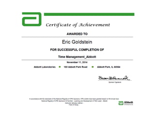 Abbott Certificates | PPT