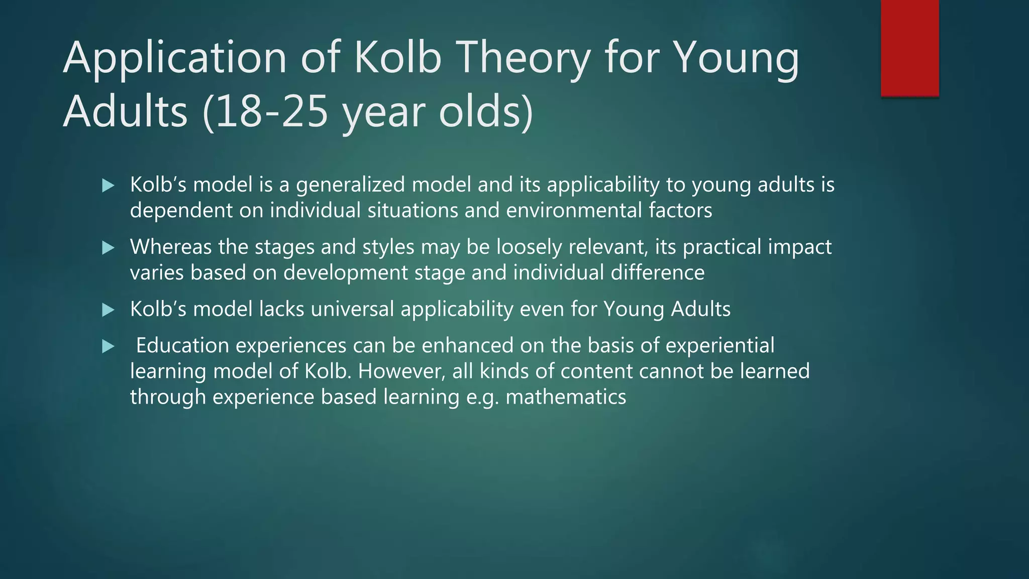 KOLB LEARNING MODEL final | PPTX
