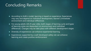 KOLB LEARNING MODEL final | PPTX