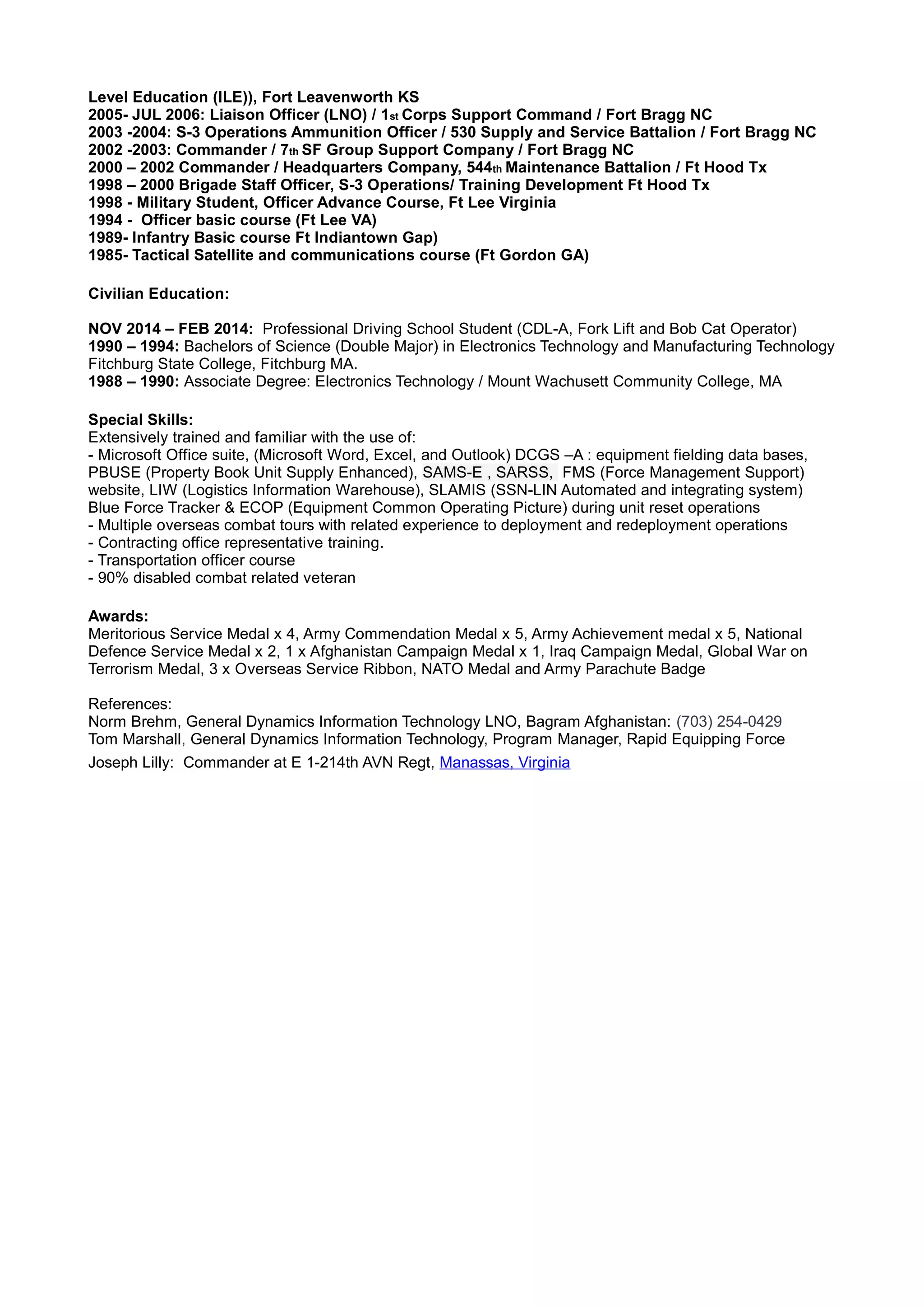 hewett resume 2016 | DOC
