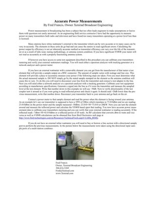 power measurement | PDF