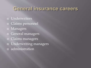 learn more in a career in insurance | PPT