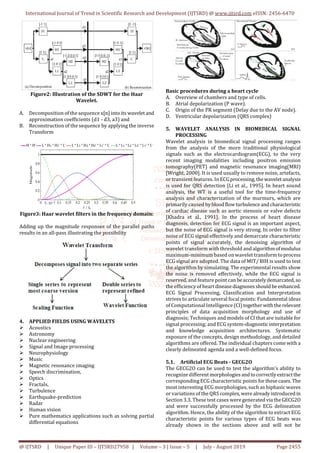 Applications of Wavelet Transform | PDF