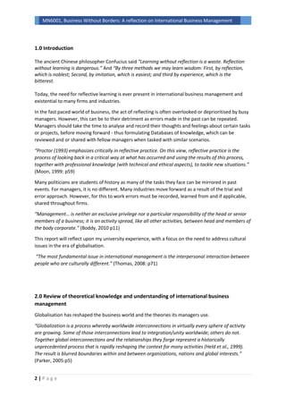 MN6001 Business Without Borders, Assignment 3 (i) | PDF